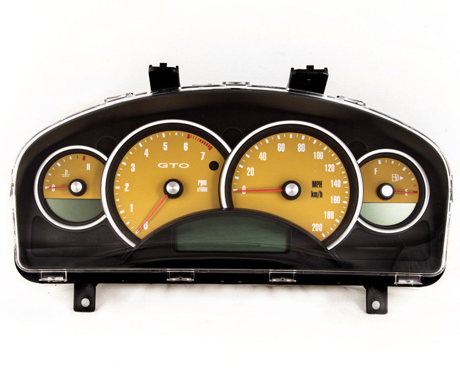 04-06 Pontiac GTO Holden Monaro 200mph Instrument Gauge Cluster Devil Yellow 92123210 - Hawks ...