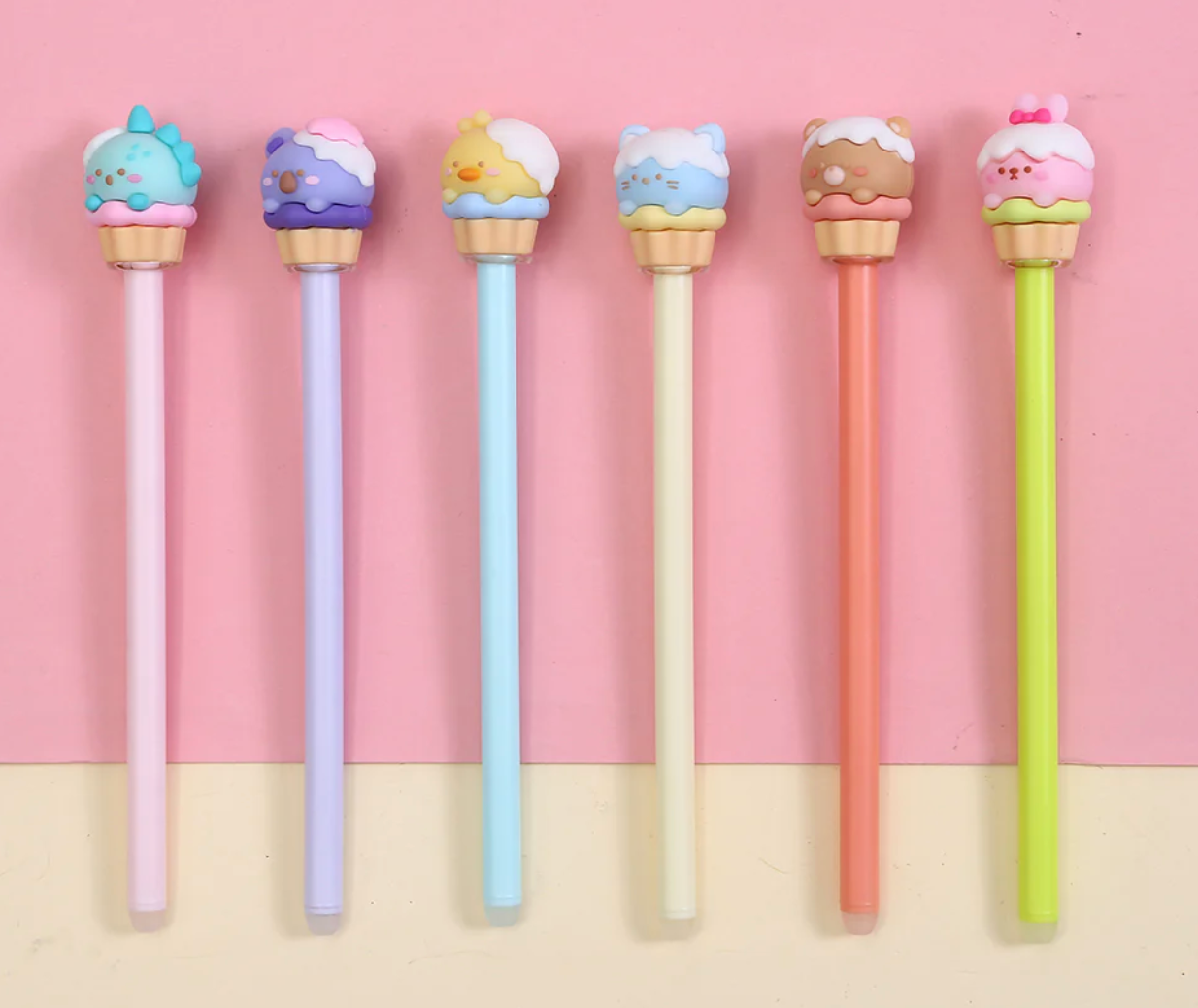 cupcake animal gel pen (assorted) - catching fireflies
