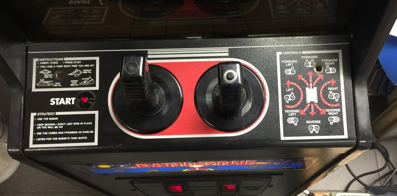 battlezone arcade controls