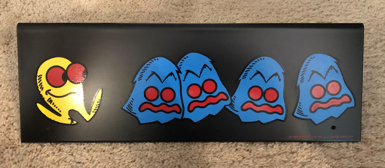 Bally Midway Pac Man Cabaret Control Panel & Overlay - Arcade Adventures