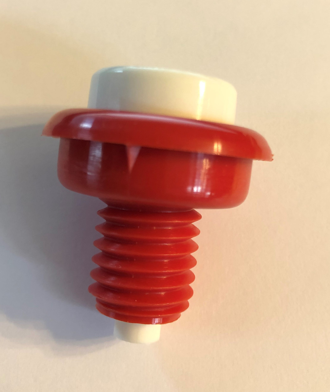 White & Red Short Leaf Switch Button - combo - Arcade Adventures