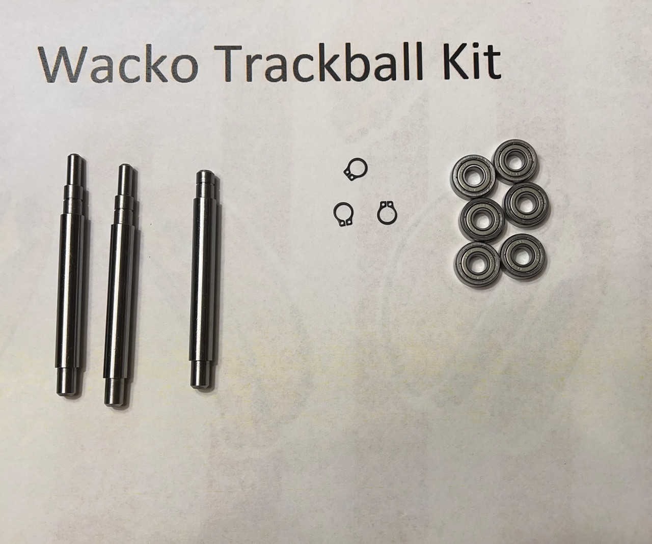 Trackball Rebuild Kit With Black 3Inch Ball for Bally Midway WACKO Game ...
