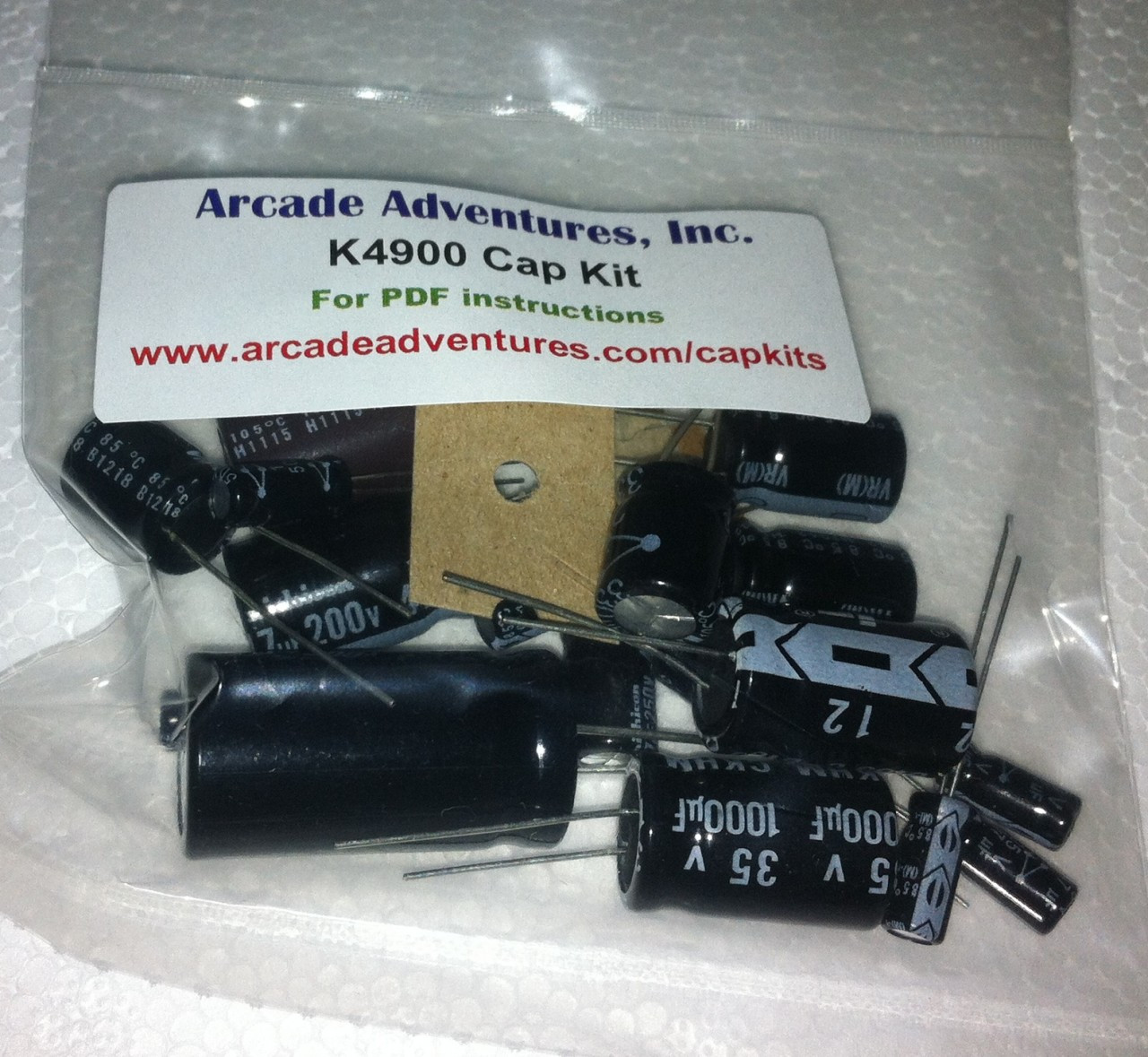 K4900 Cap Kit - Arcade Adventures