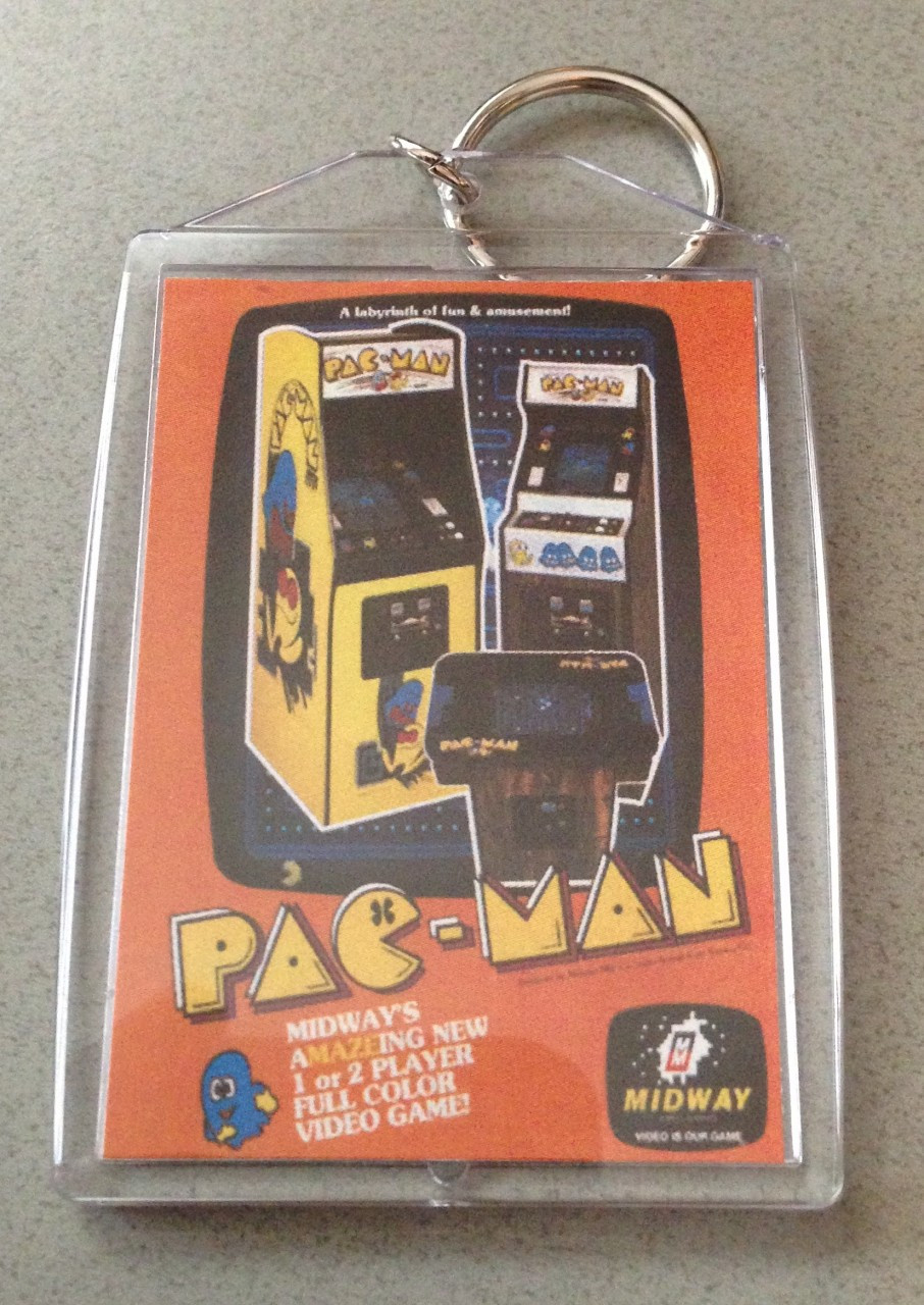 Bally / Midway PAC-MAN Key Chain Flyer - Arcade Adventures