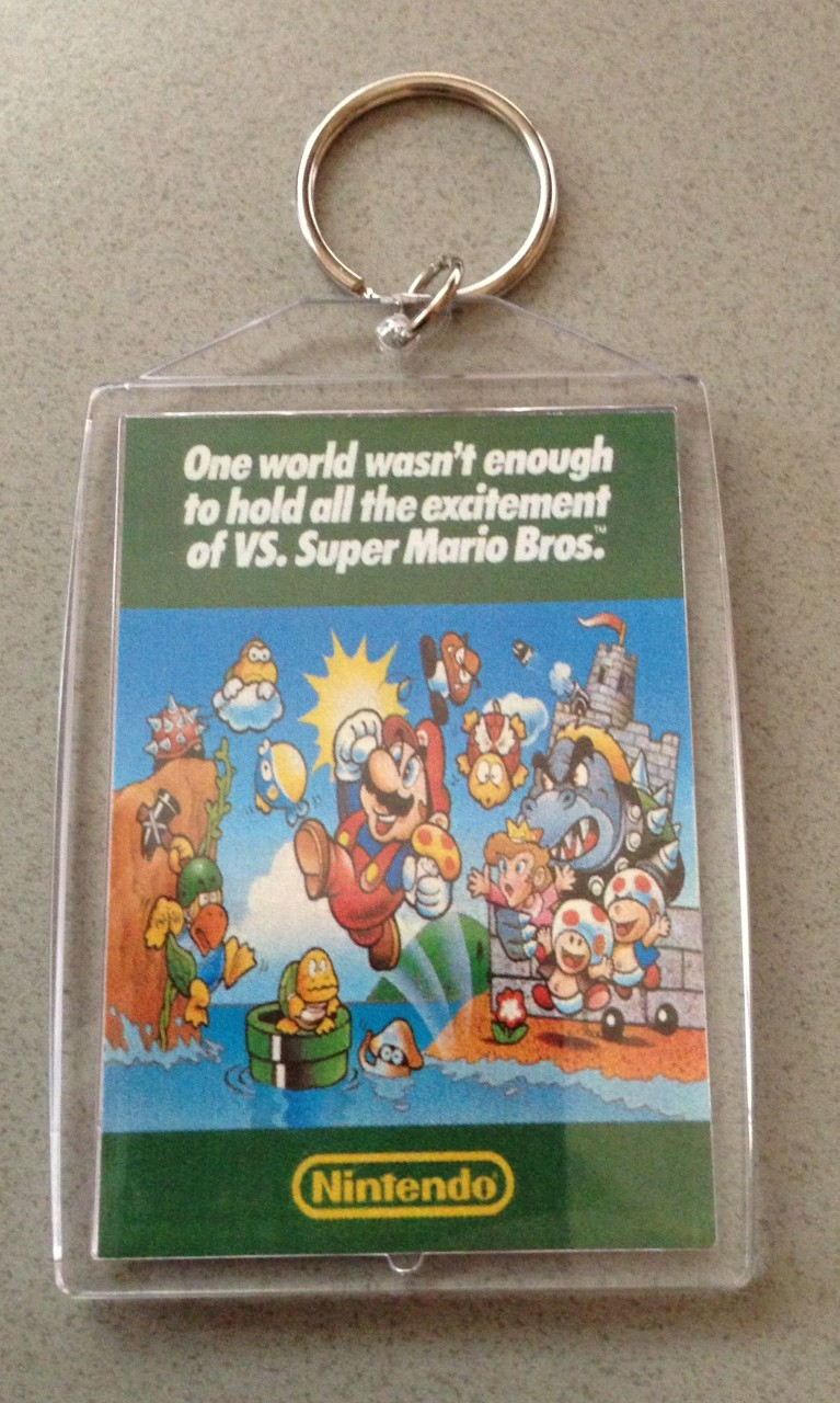 Nintendo VS SUPER MARIO BROS Key Chain Flyer - Arcade Adventures
