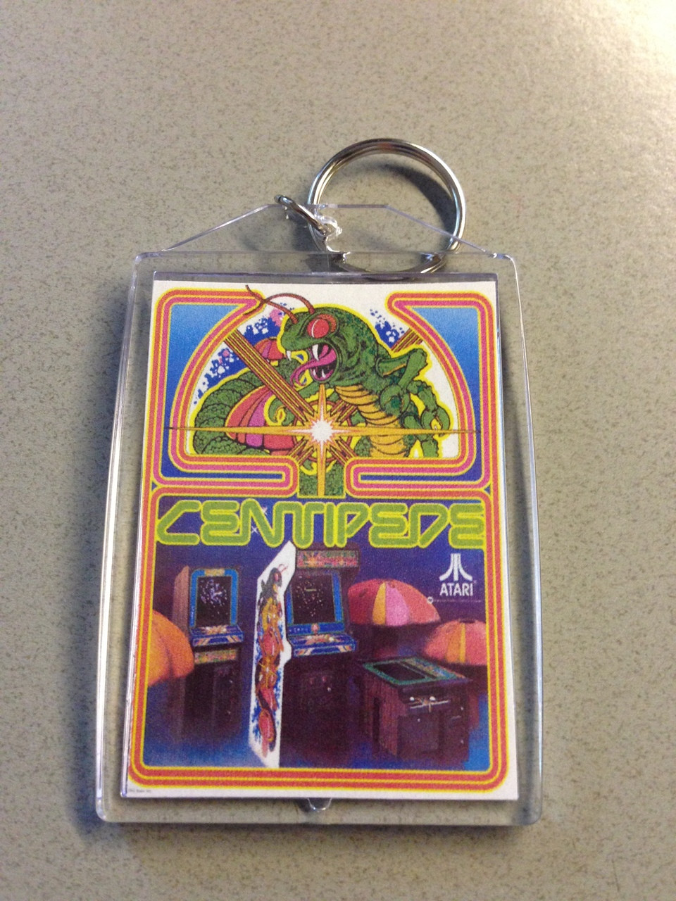 Atari CENTIPEDE Key Chain Flyer - Arcade Adventures