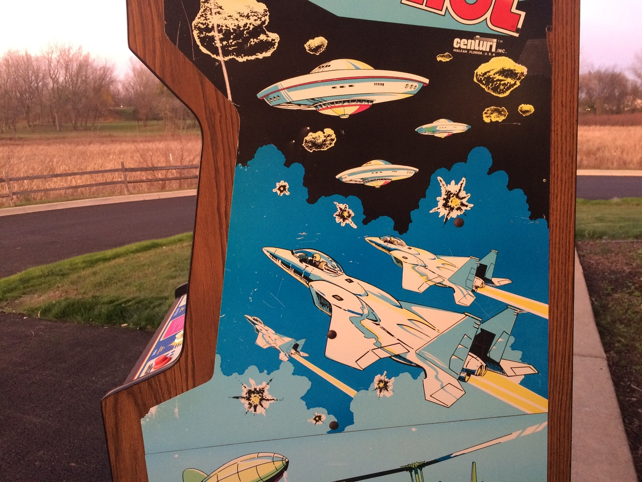 time pilot arcade flyer