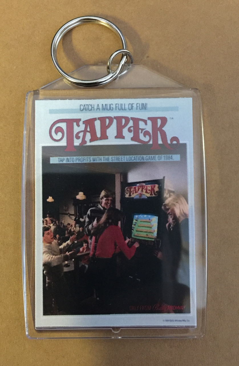 Bally / Midway TAPPER Key Chain Flyer - Arcade Adventures
