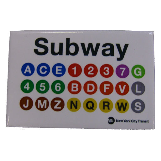 MTA Subway Line Magnet
