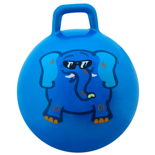 Blue ELEPHANT FACE & TOOSHIE Hop Ball: Ages 3-6 (small)