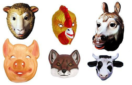 Barnyard Animal Mask Set | Free Shipping