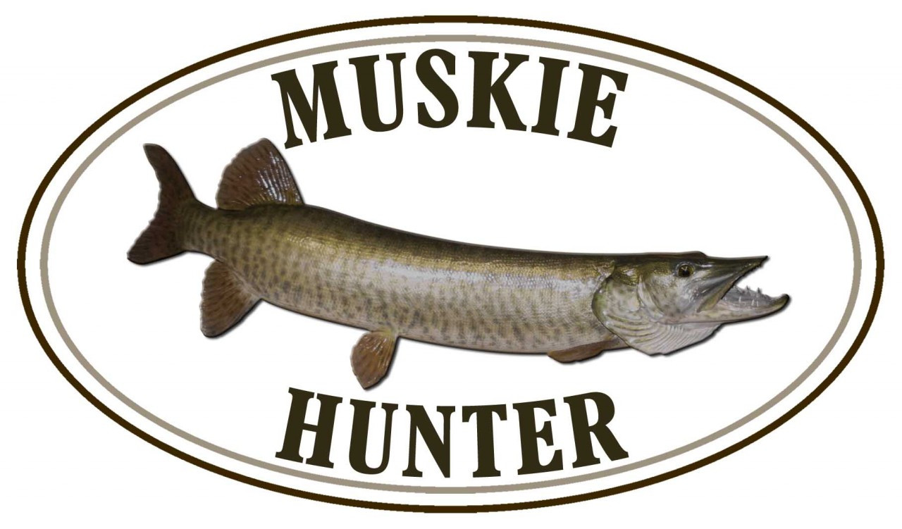Muskie Hunter Fish Sticker