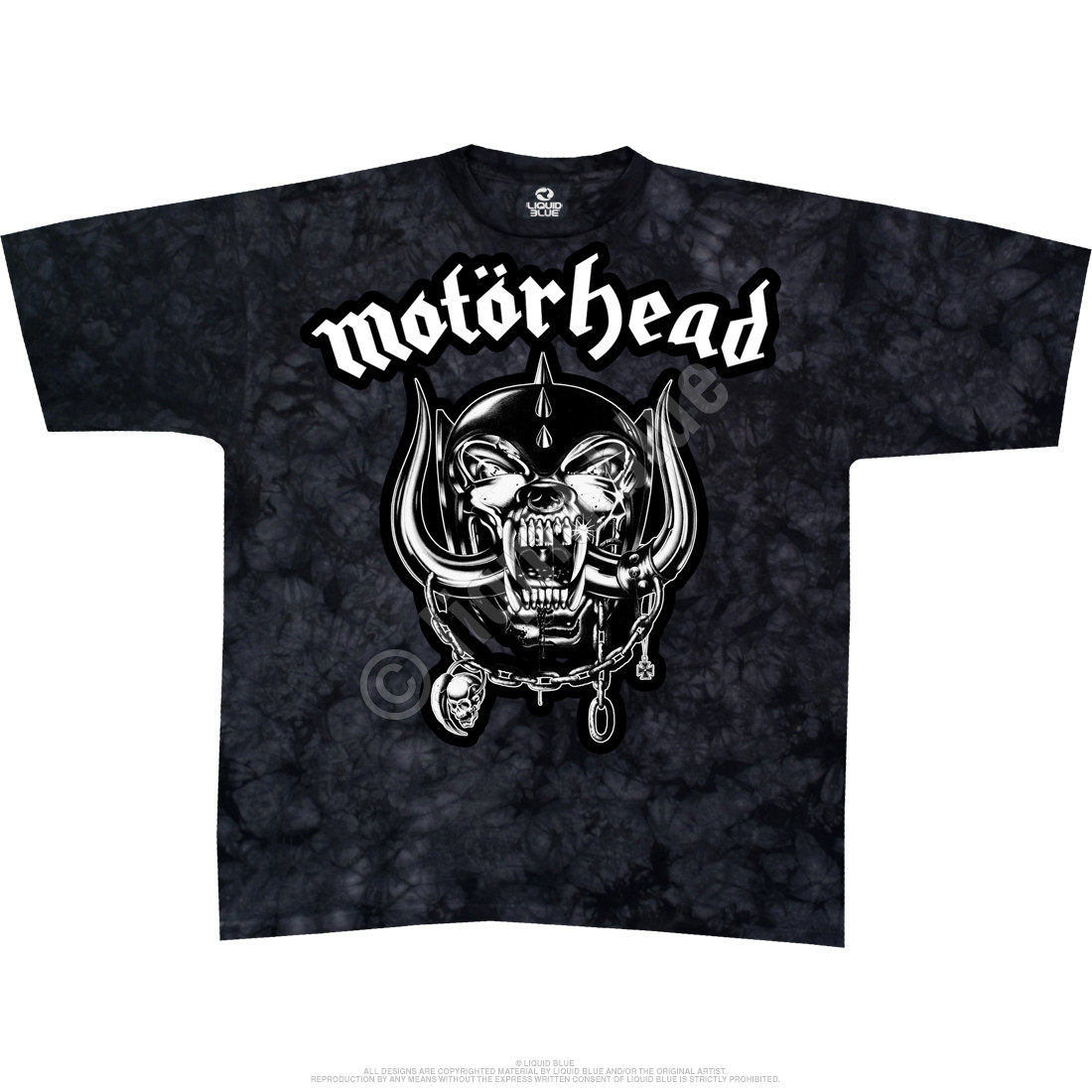 Motorhead Tie-Dye T-Shirt Tee Liquid Blue