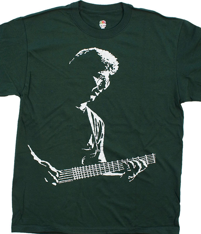 Grateful Dead Phil Lesh Green T-Shirt Tee Liquid Blue