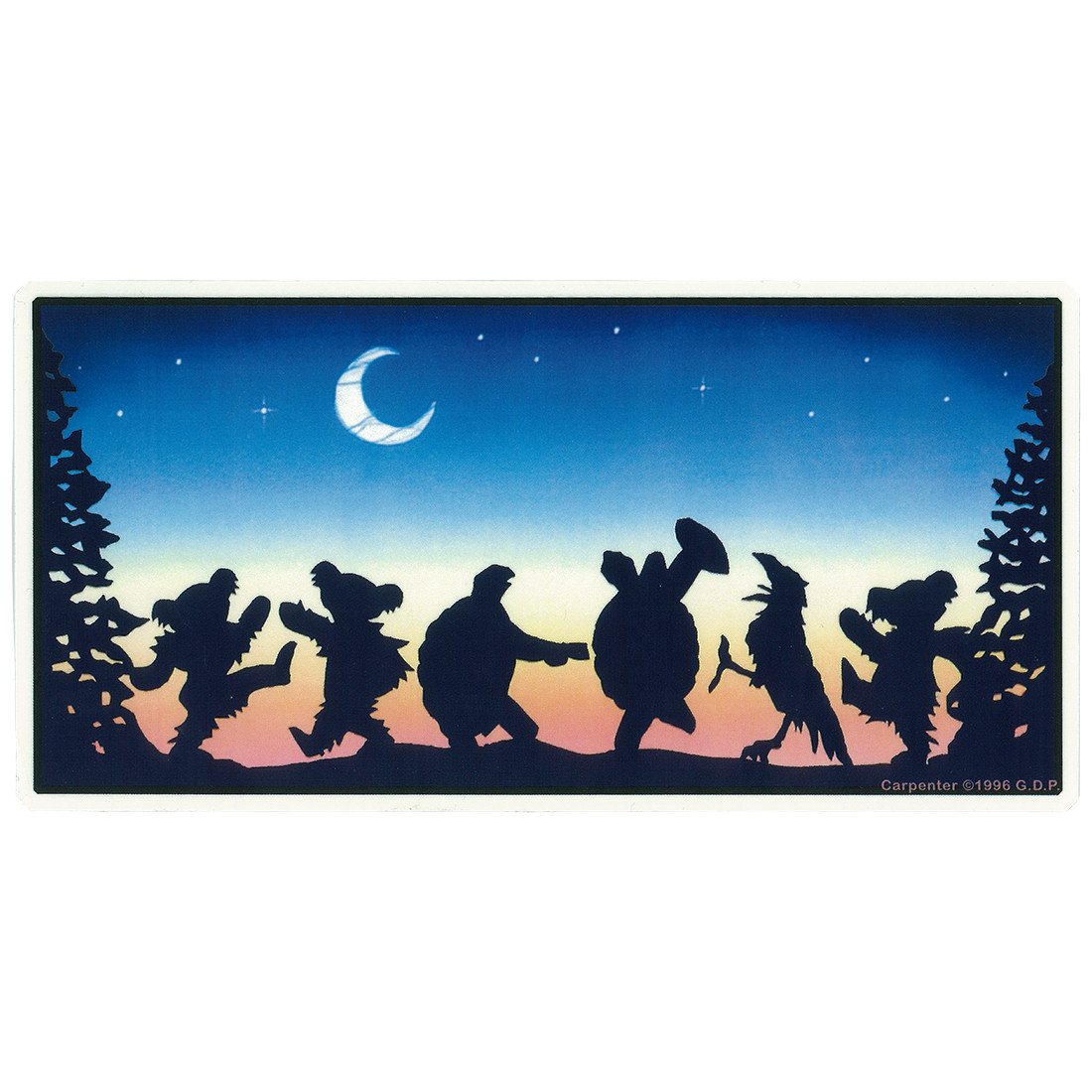 Grateful Dead GD Moondance Sticker Liquid Blue