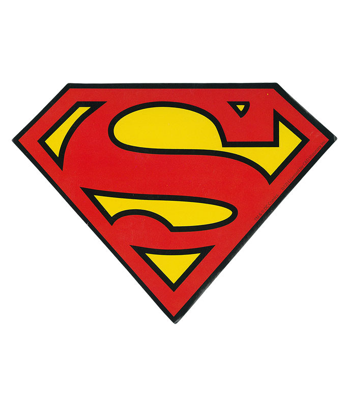 Superman Logo Sticker Liquid Blue