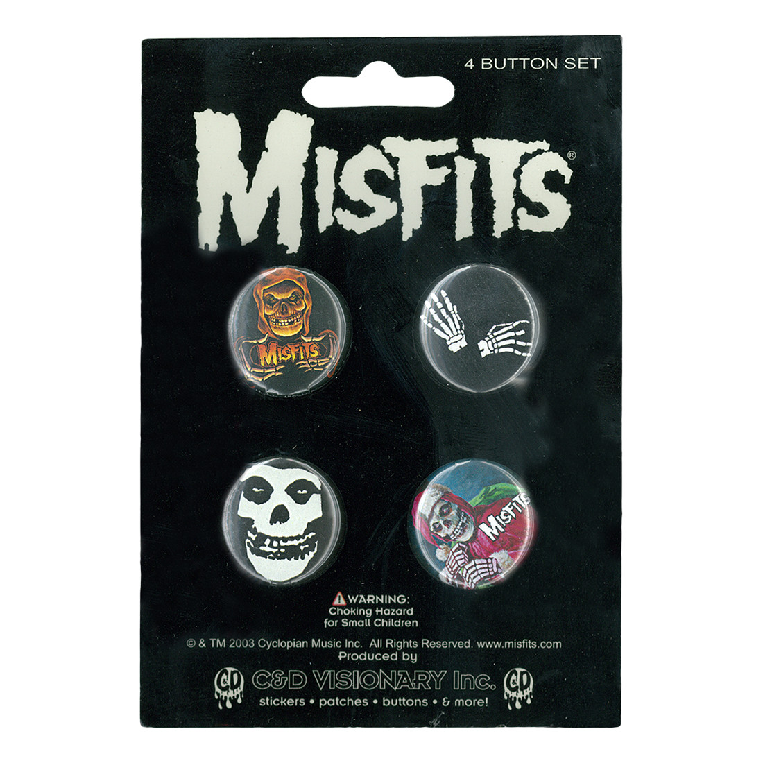 Misfits 4 Pin Set Liquid Blue