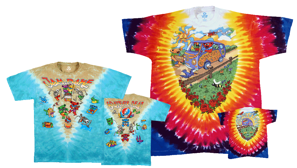 The World's Best Tie-Dyes T-Shirts Tees - Liquid Blue