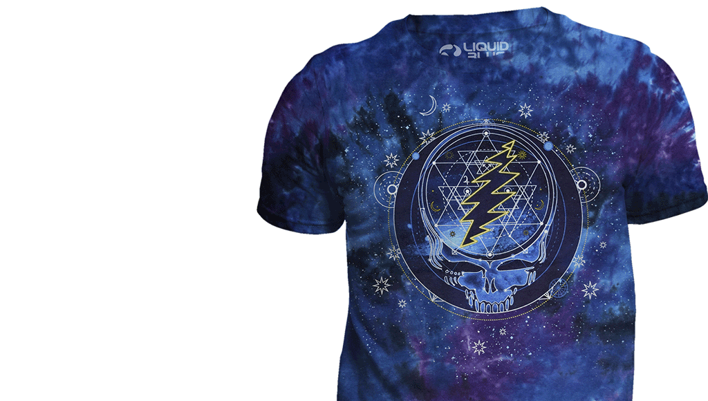 The World's Best Tie-Dyes T-Shirts Tees - Liquid Blue