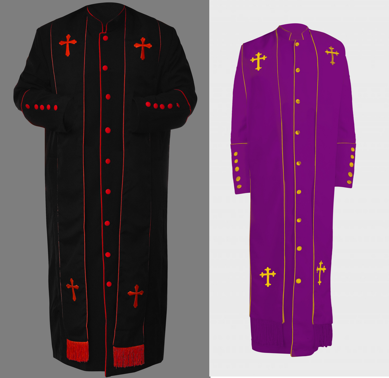 Ladies Black Clergy Robe Stole