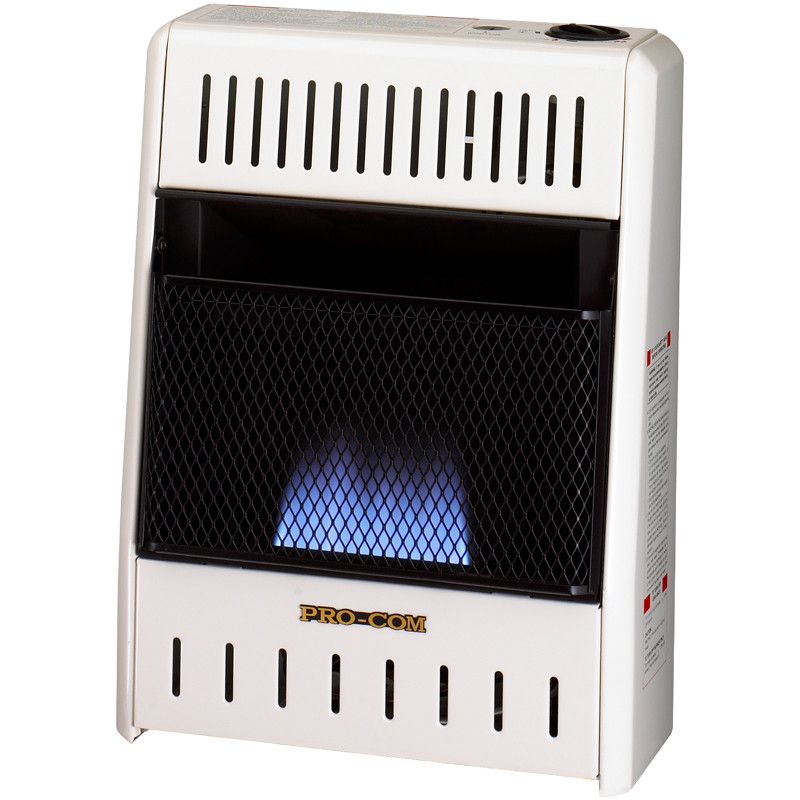 ProCom Liquid Propane Ventless Blue Flame Gas Heater 6 000 BTU Model ML060HBA Factory Buys Direct