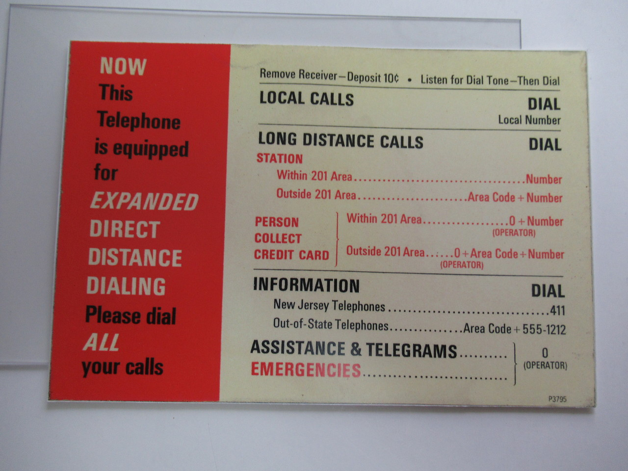 3 slot payphone direction card and plastic for top flag sign | Old ...