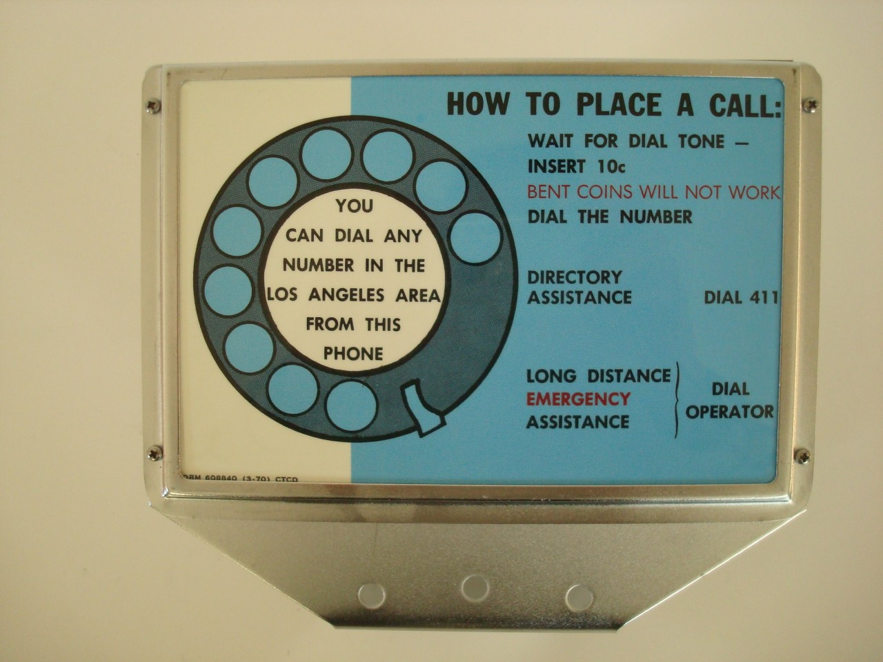 3 slot payphone Payphone top flag or upper sign fits all 3 slot ...