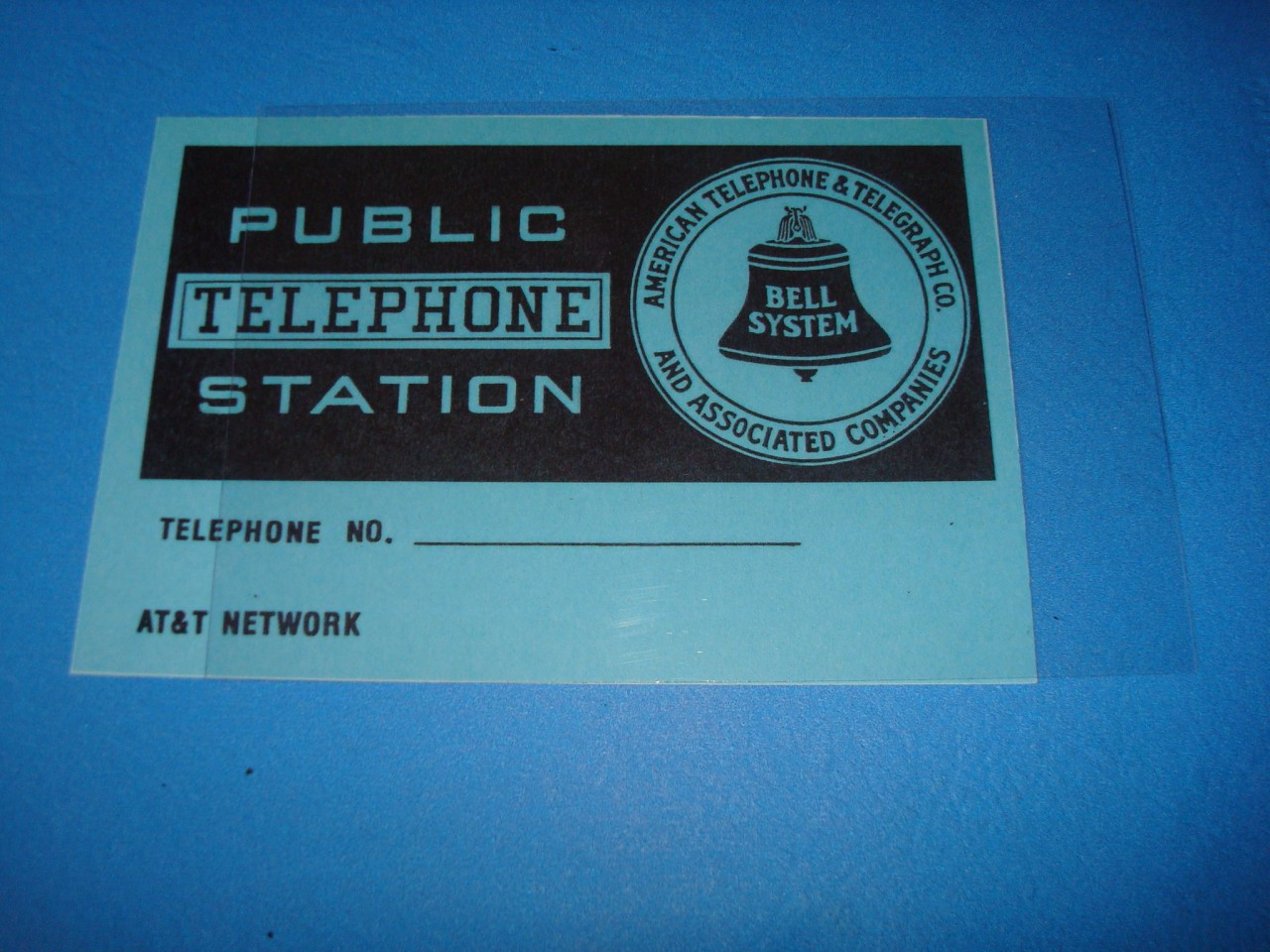 3 slot payphone Top Flag card or sign includes plastic | Old Phone Shop