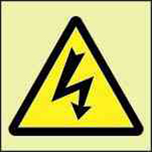 IMPA 337507 hazard sign - High voltage picto