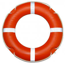 IMPA 330151 LIFEBUOY WITH REFLECTIVE TAPE 750x450mm-2,9kg. SOLAS