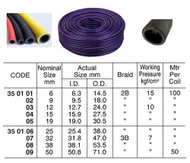 IMPA 350103 mtr. RUBBER AIR HOSE 13mm (outside 20mm) - 10 bar