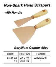 IMPA 615840 PUTTY KNIFE WITH HANDLE 40mm ALU-BRONZE NON-SPARK