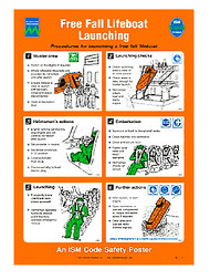 IMPA 331501 Self adhesive poster - Lifeboat launching procedures