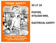 IMPA 331709 Self adhesive poster - Think safety - P.P.E.