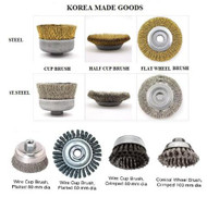 IMPA 510785 TWISTED KNOT WIRE CUP BRUSH 65mm threaded nut M10