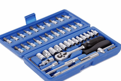 IMPA 610110 WRENCH SOCKET SET 4-13mm Square Drive 1/4"