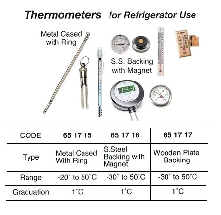 IMPA 651717 CARGO-HOLD THERMOMETER WOODEN CASE -30/+100 C