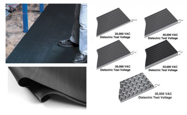 IMPA 511098 CORRUGATED RUBBER MATTING 1000 MM 10 MTR GREY PROOF VOLTAGE ...