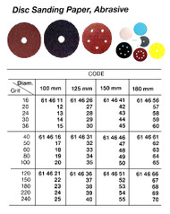 IMPA 614613 DISC PAPER ABRASIVE 100MM GRIT #24