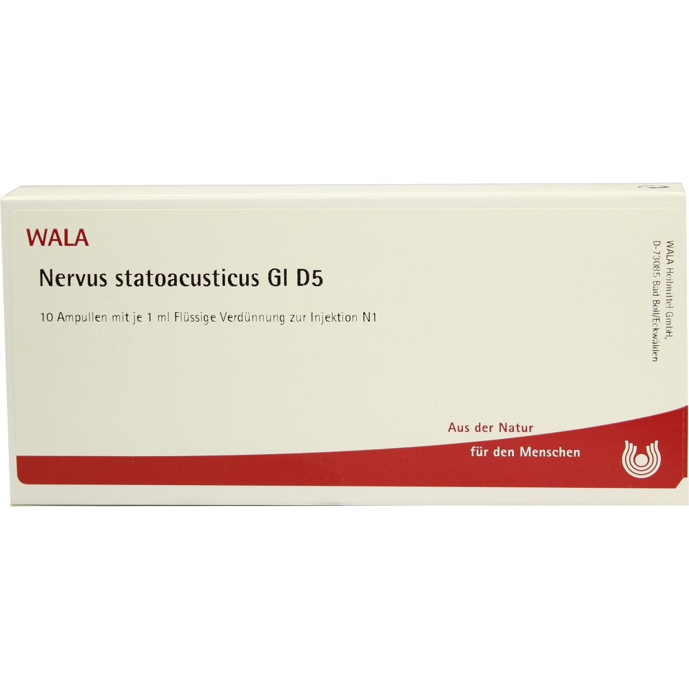 Nervus Statoacusticus GL 5X (D5) Ampullen (Ampoules) 10 x 1ml ...