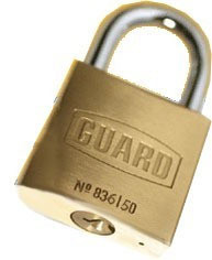 Guard 836 Brass Padlock 2" (50mm) BODY - Complete Security Hardware