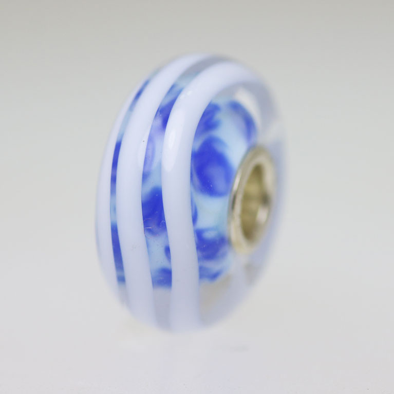 Blue & White Unique Bead.