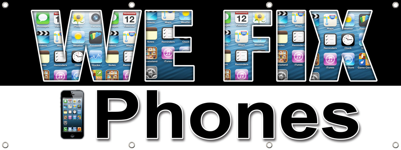 Cell Phone Smart Phone Repair Banner Sign Style 3000 For Retail Store ...