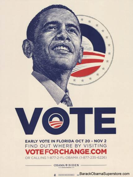 Cool Barack Obama Florida Campaign Poster - America Art Gallery Cool Barack Obama Florida Campaign Poster - America Art Gallery