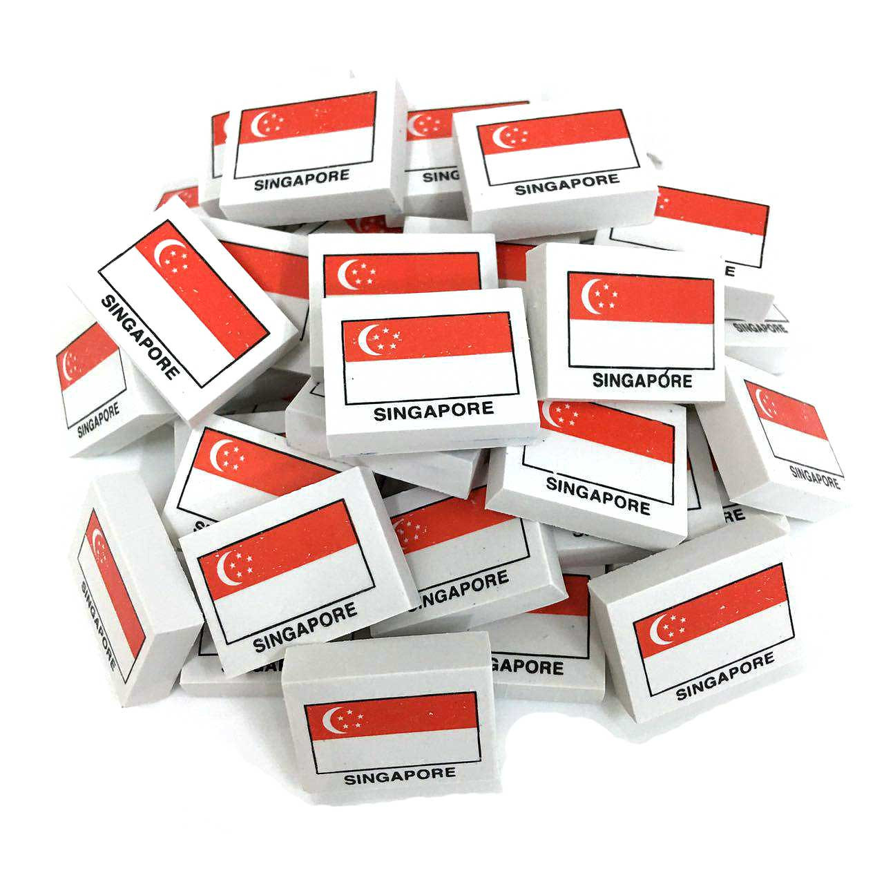 Singapore Flag Erasers - Country Eraser | MTRADE Wholesale