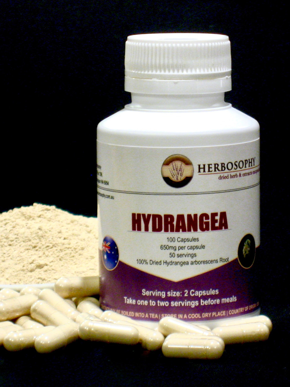 Hydrangea Root Australia | Capsules & Powder | Herbosophy