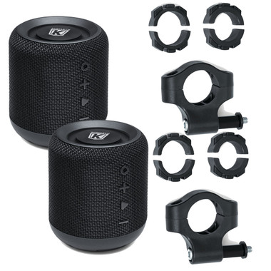 Kuryakyn 1952 1955 Sidekix Plus Blutooth Speaker w/Mount (2 Each) IPX7 ...