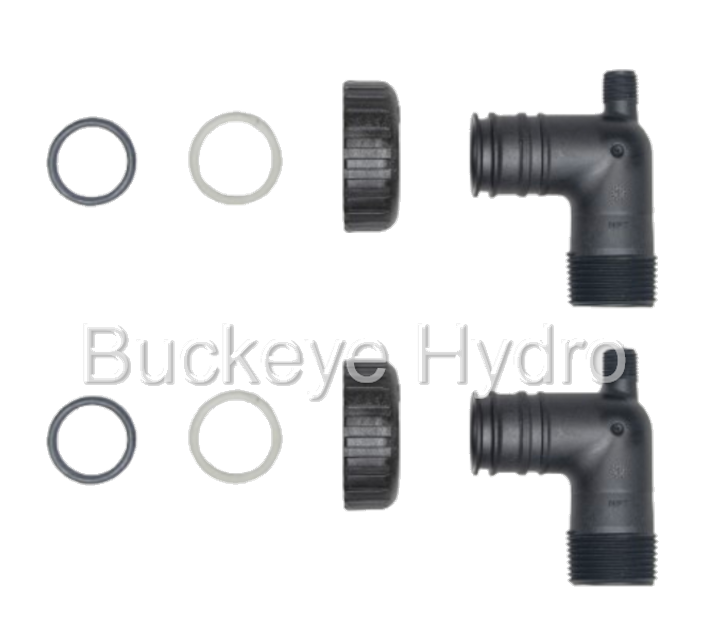 Clack WS1 1" Male Elbow Assembly Set of Two - Buckeye Hydro