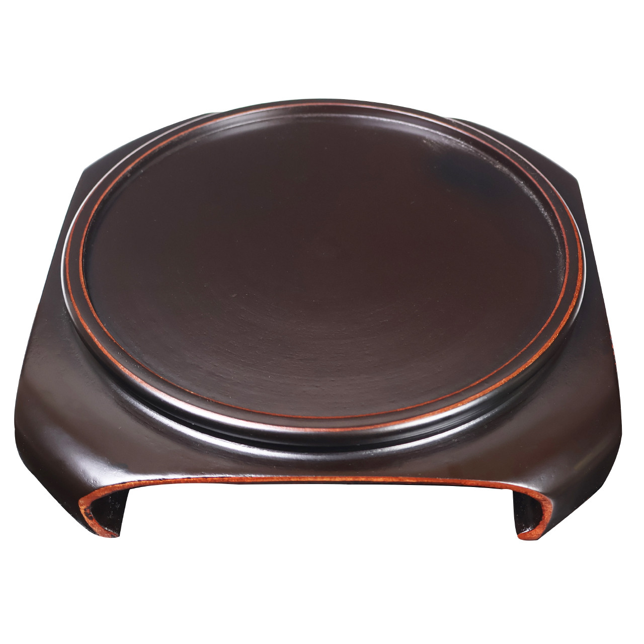 Oriental Furniture Warehouse Vase Stand in Black lacquer - Asian ...