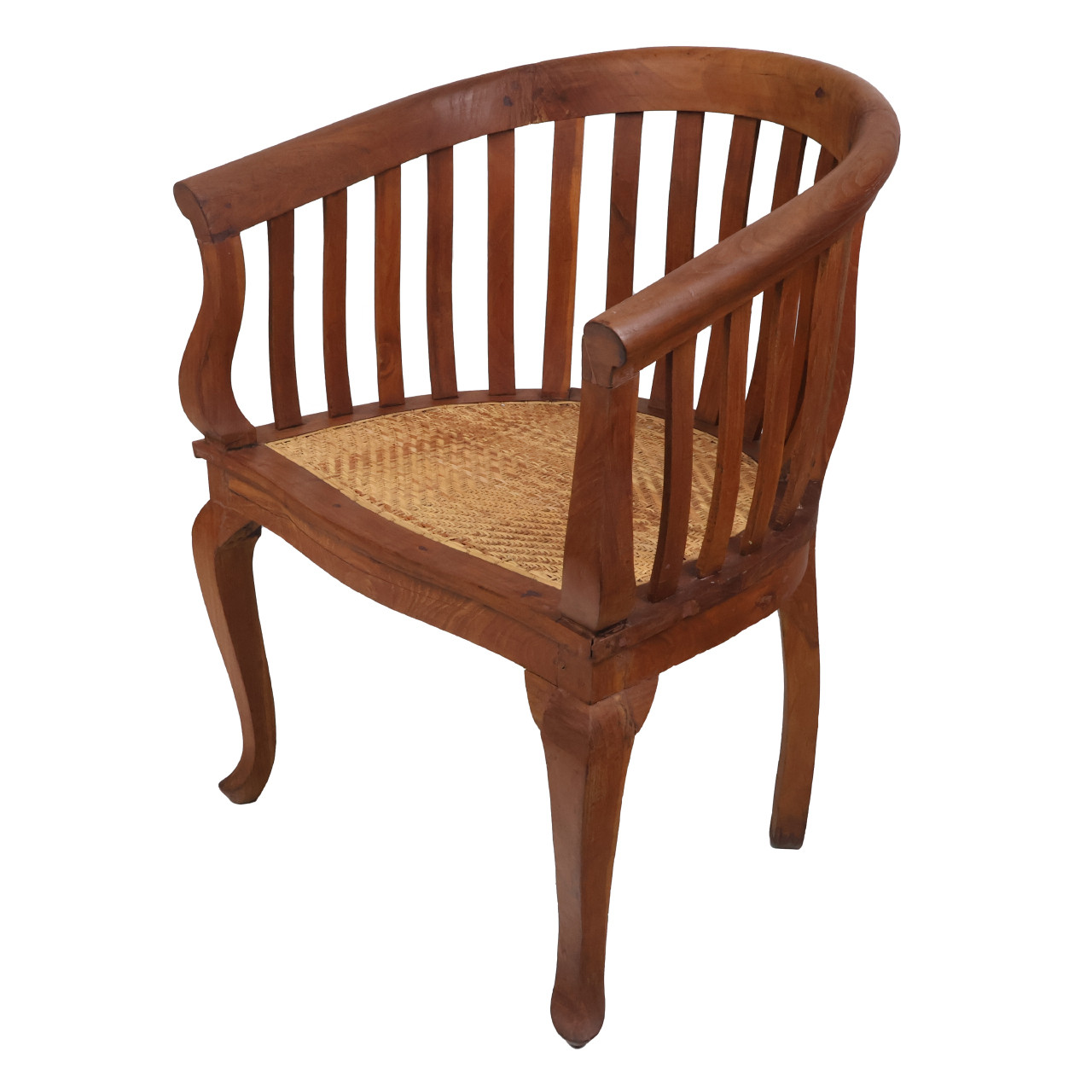 Oriental Furniture Warehouse Indonesian Chair Round Back Rattan Seat ...